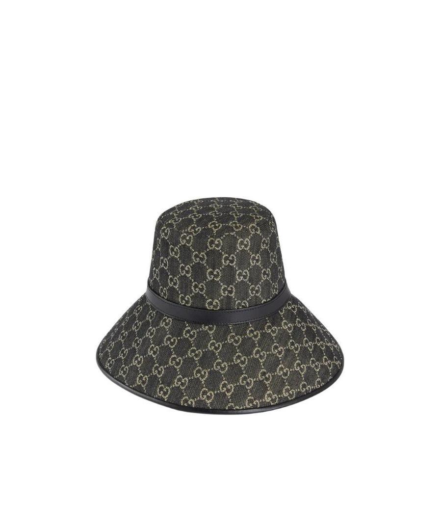 GUCCI Gucci Monogram Pattern Wide Brim Hat